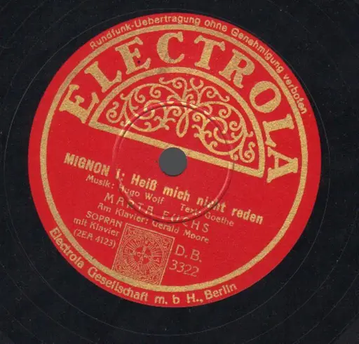 Mignon I / Mignon III - Goethe | Vinyl | Recordsale